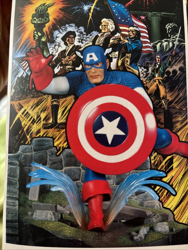 CAPTAIN AMERICA POLAR LIGHTS Marvel Plastic Model Kit 2004 Shrink ...
