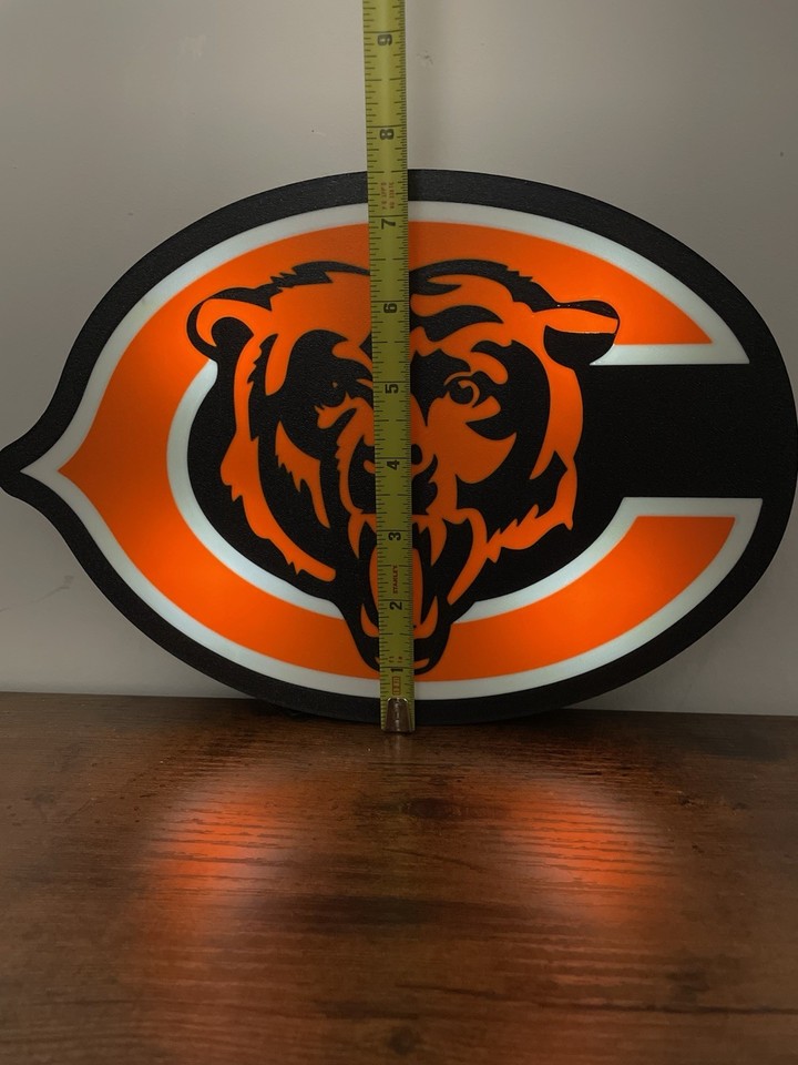 Chicago Bears LED Sound Light Up Wall Sign | eBay