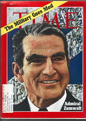 TIME MAGAZINE DECEMBER 21 1970 (VG) ADMIRAL ZUMWALT - FLAT $3.95 ...