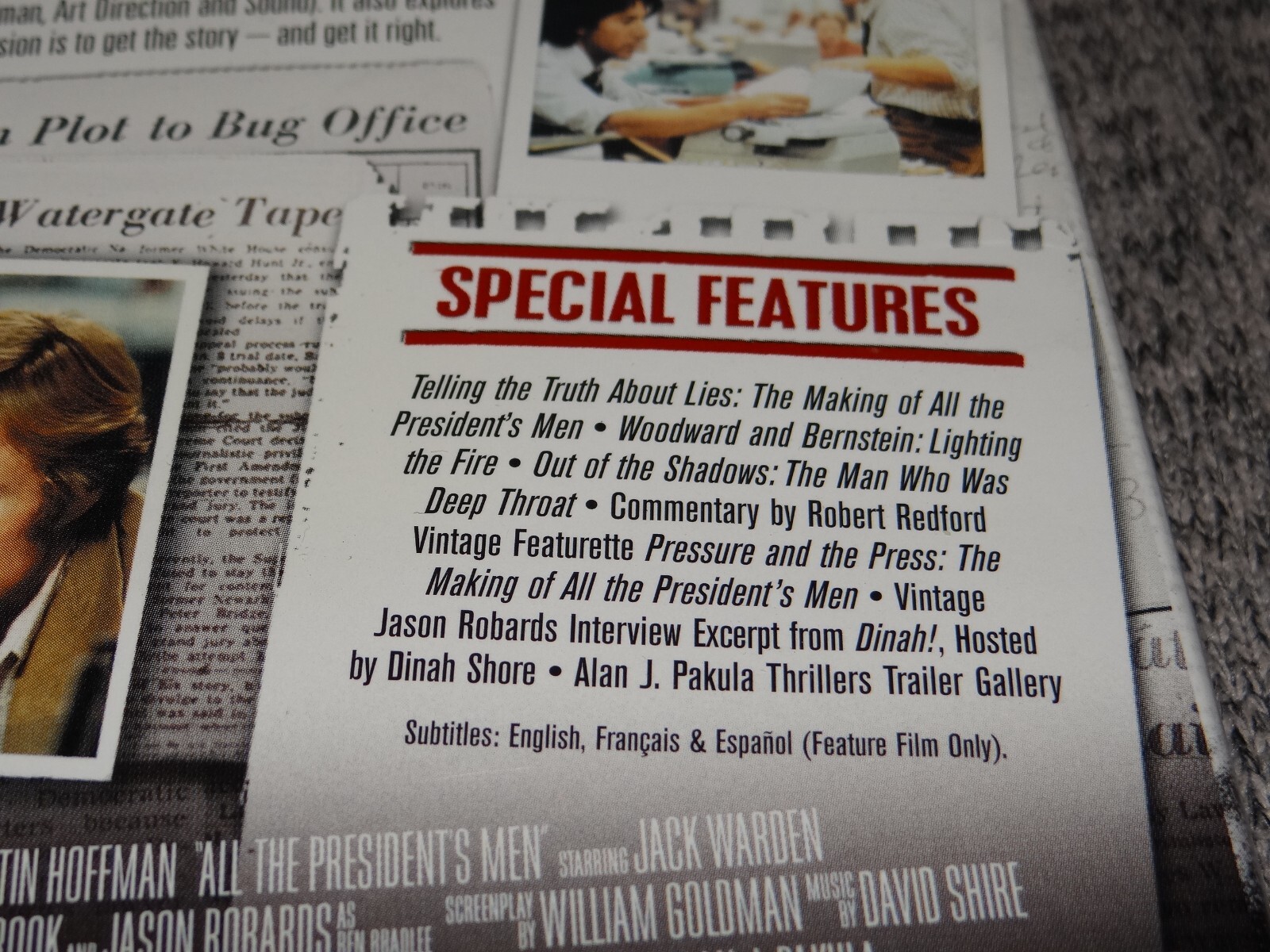 All the President's Men (SPECIAL EDITION WS 2-Disc Set) Watergate Movie ...