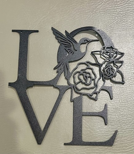 REDLINE STEEL HANDCRAFTED “LOVE” (9” x 8”) DECOR | eBay
