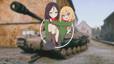 Anime girls und panzer nonna katyusha tank blue eyes Playmat Game Mat ...