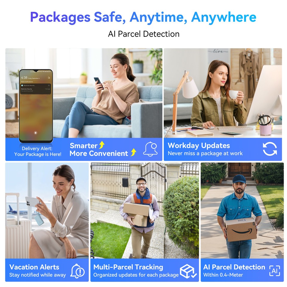 Blackview Video Smart Lock Wi-Fi Camera Doorbell Fingerprint Keyless ...