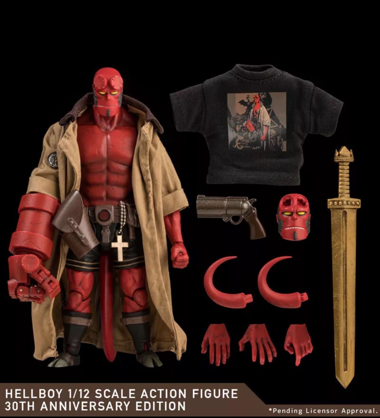 PSL 1000toys Hellboy 1/12 SCALE ACTION FIGURE 30TH ANNIVERSARY EDITION PRE ORDER | eBay