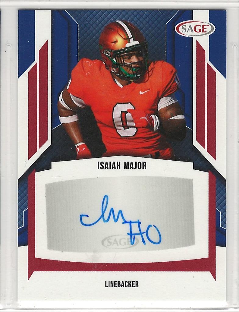 Isaiah Major 2024 Sage Red Autograph # A-ID auto Florida A&M, Saints | eBay