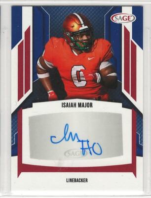 Isaiah Major 2024 Sage Red Autograph # A-ID auto Florida A&M, Saints | eBay