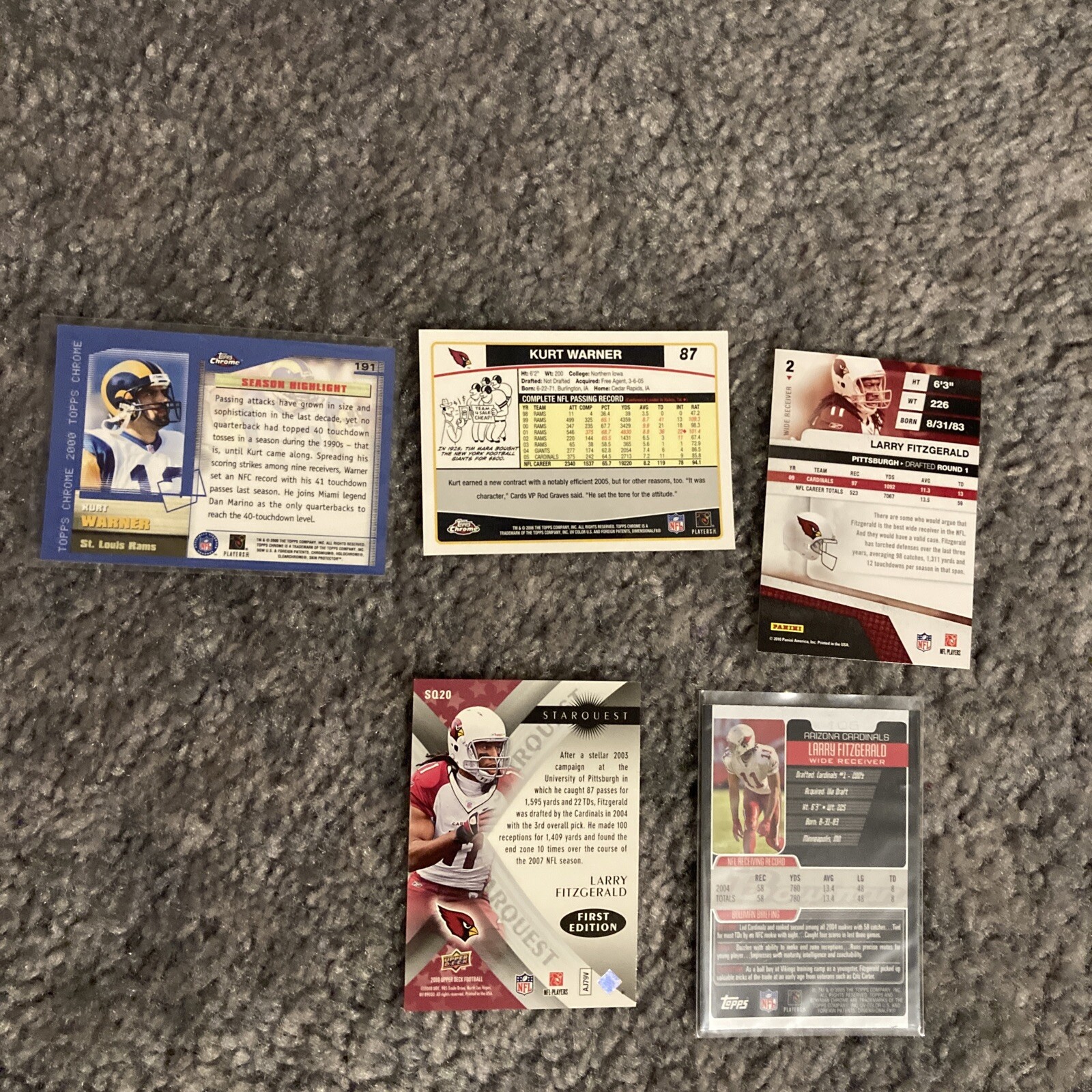 Lot of 27 Football Cards - Chrome Inserts Jersey Base - Condition ...
