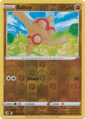 BALTOY 144/264 FUSION STRIKE POKEMON (REVERSE HOLO, NM) | eBay