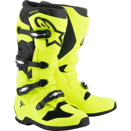 Alpinestars Tech 7 Offroad Motocross Boots Fluorescent Yellow/Black | eBay