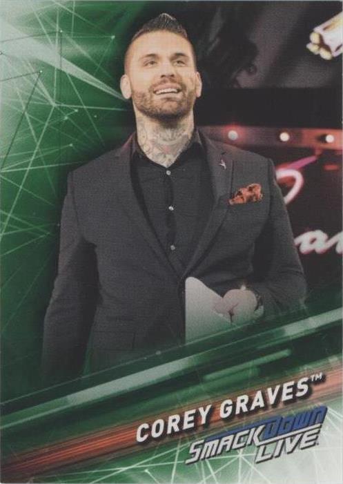 2019 Topps WWE Smackdown - Corey Graves #18 Green for sale online | eBay