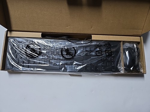 Dell TWGDD Wired Keyboard & Mouse Optical 2-Buttons Scroll KM300C ...