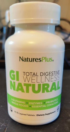 NaturesPlus ~ GI Natural ~ Total Digestive Wellness ~ 90 Tabs ~ Sealed ...