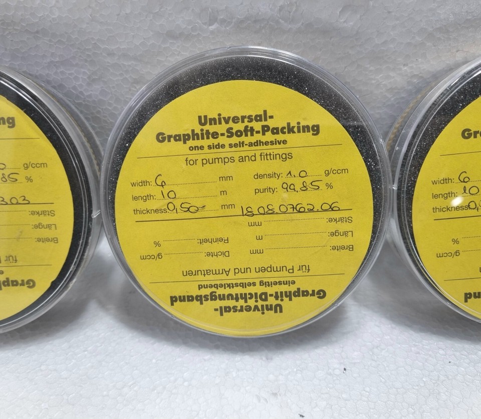 Universal Graphite-Soft-Packing One Side self-adhesive for pumps and ...