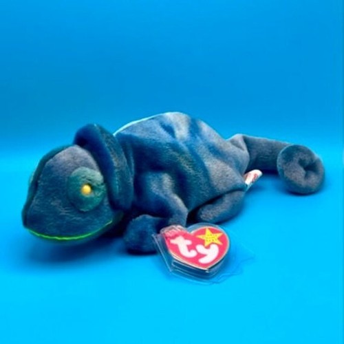 TY Beanie Baby - RAINBOW the Chameleon (dark blue) (9 inch) | eBay