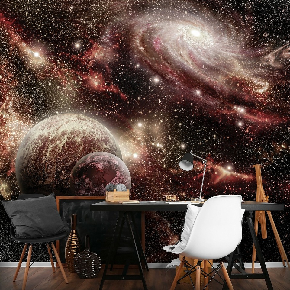 Galaxy MURAL Wallpaper Universe SPACE Dark Poster XL Non-Woven ️Fast ...