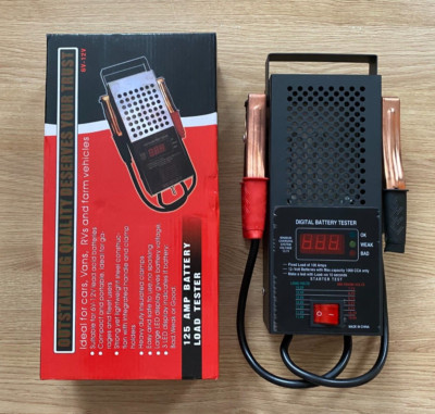 125Amp LED Digital Car Van Auto Battery Load Drop & Charging System ...