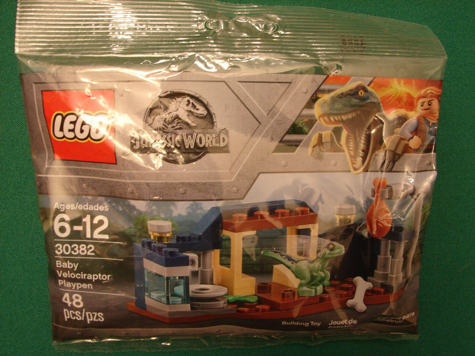 LEGO Jurassic World 30382 Baby Velociraptor Playpen polybag (New, 2018 ...