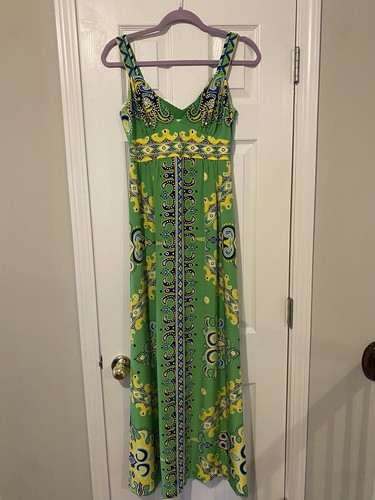 Tibi Dress Maxi Beachy Print Silk 4 Mint | eBay