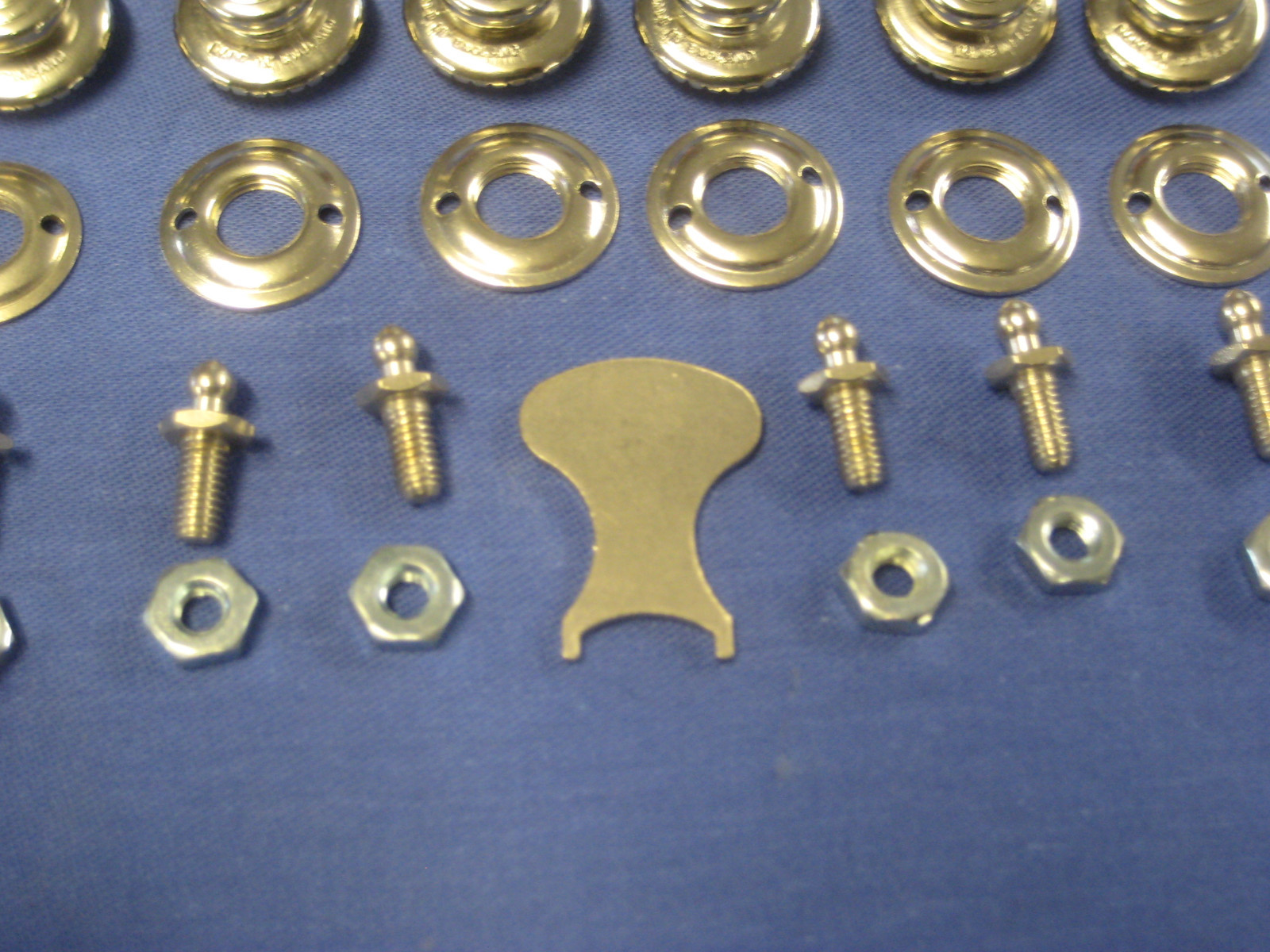 MG SET OF 6 MG MIDGET 1275/1500 TENAX HOOD FASTENERS, PEGS , NUTS ...