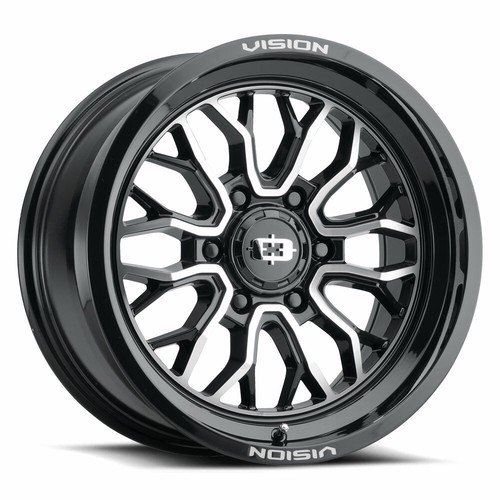 22x10 ET-19 Vision 402 Riot 6x135 Black Machined Wheels (Set of 4) | eBay