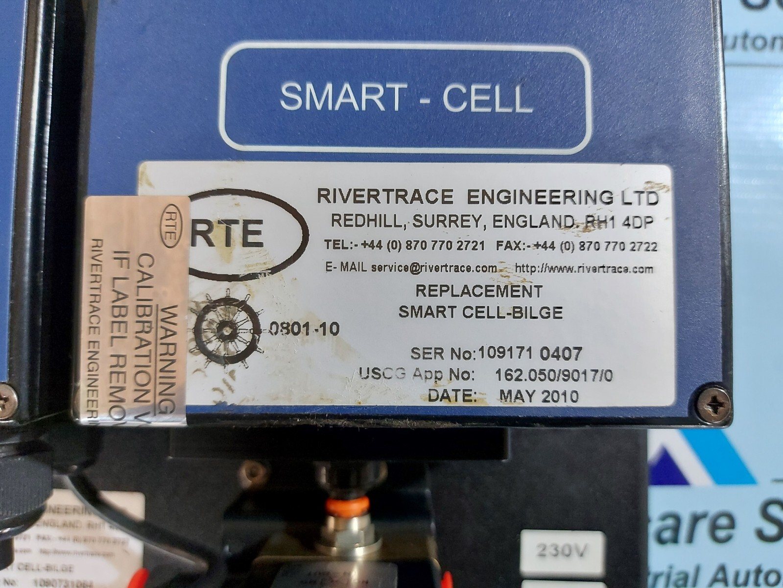 RIVERTRACE ENGINEERING SMART CELL-BILGE 230VAC OIL CONTACT MONITOR | eBay
