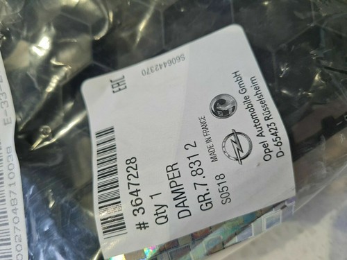 NEW Opel Vauxhall Grandland X Rear Bumper Damper Absorber Genuine ...