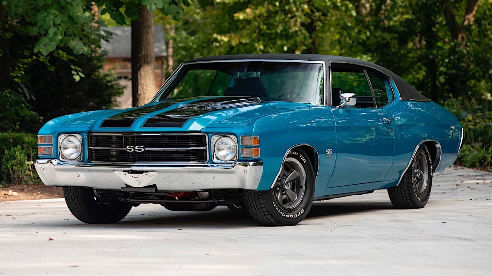 1971 Chevrolet Chevelle Malibu SS (Font Angle) POSTER 24 X 36 INCH ...