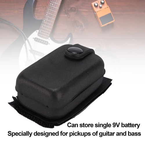 Acoustic Guitar Battery Pouch PU Portable Holster Musical Instrument ...