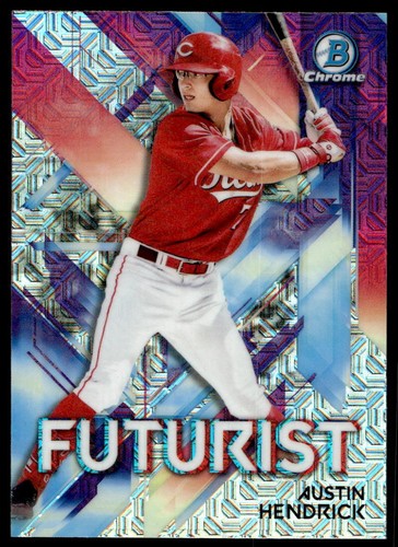 2021 Bowman Mega Box Refractor FUT-AH Austin Hendrick Reds Baseball ...