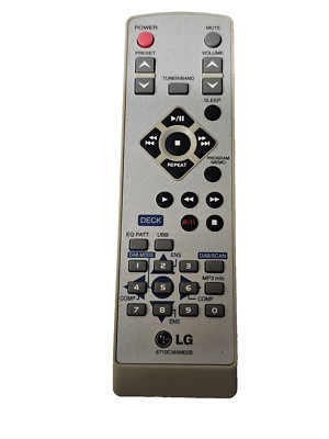 GENUINE LG 6710CMAM02B PORTABLE AUDIO REMOTE LPC-BM340X LPC-BM345A LPC ...