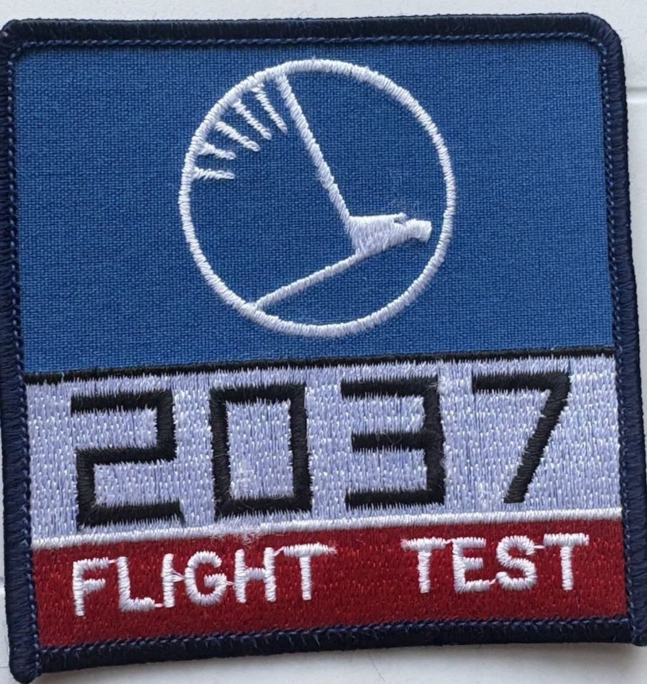 Pratt & Whitney PW2037 Engine 2037 Flight Test Souvenir Embroidered ...