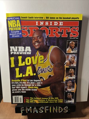 W9 1996 SHAQ Lakers Inside Sports Magazine Newsstand SHAQUILLE O’NEAL ...
