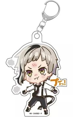 Keychains Atsushi Nakajima Bungo Stray Dogs Pui And Acrylic Key ...