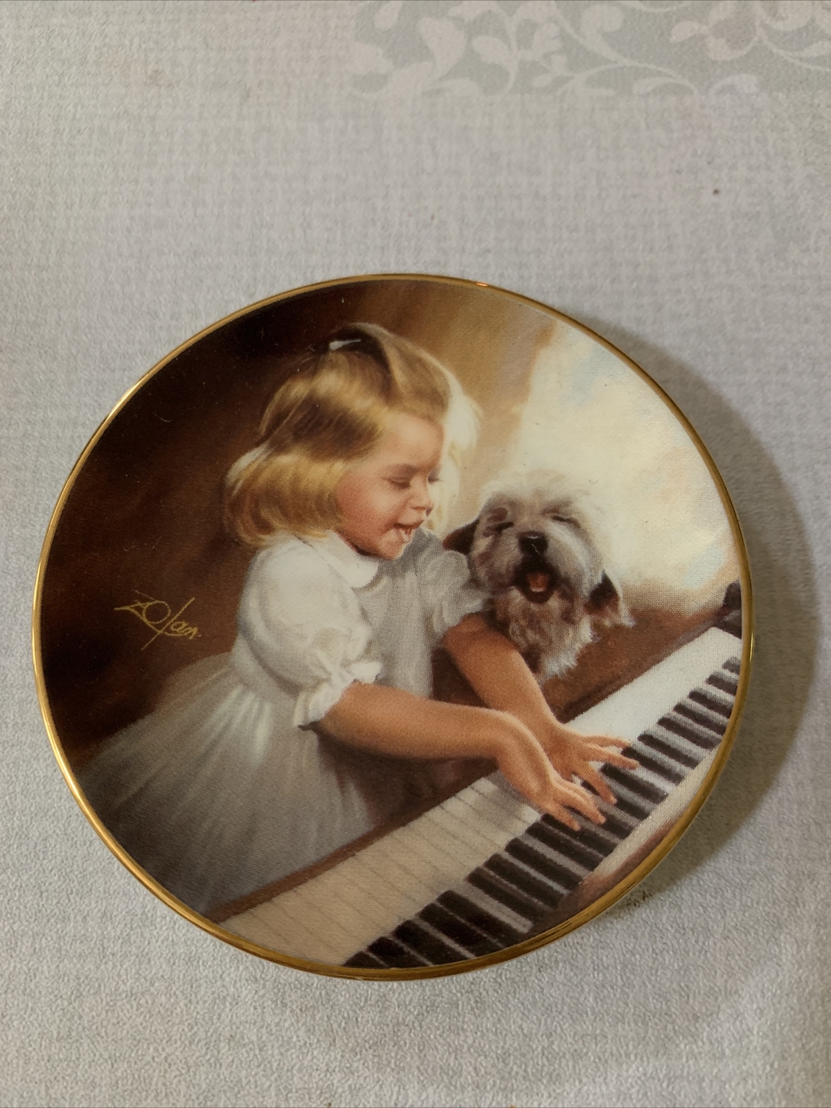 Donald Zolan “Song For Two” Miniature Plate 1995 | eBay