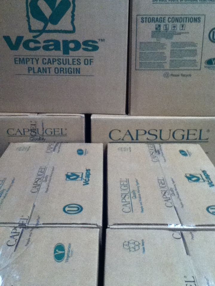 VCAPS 2,000 White Size "0" Empty Vegetarian Capsules (HPMC) No Gelatin ...