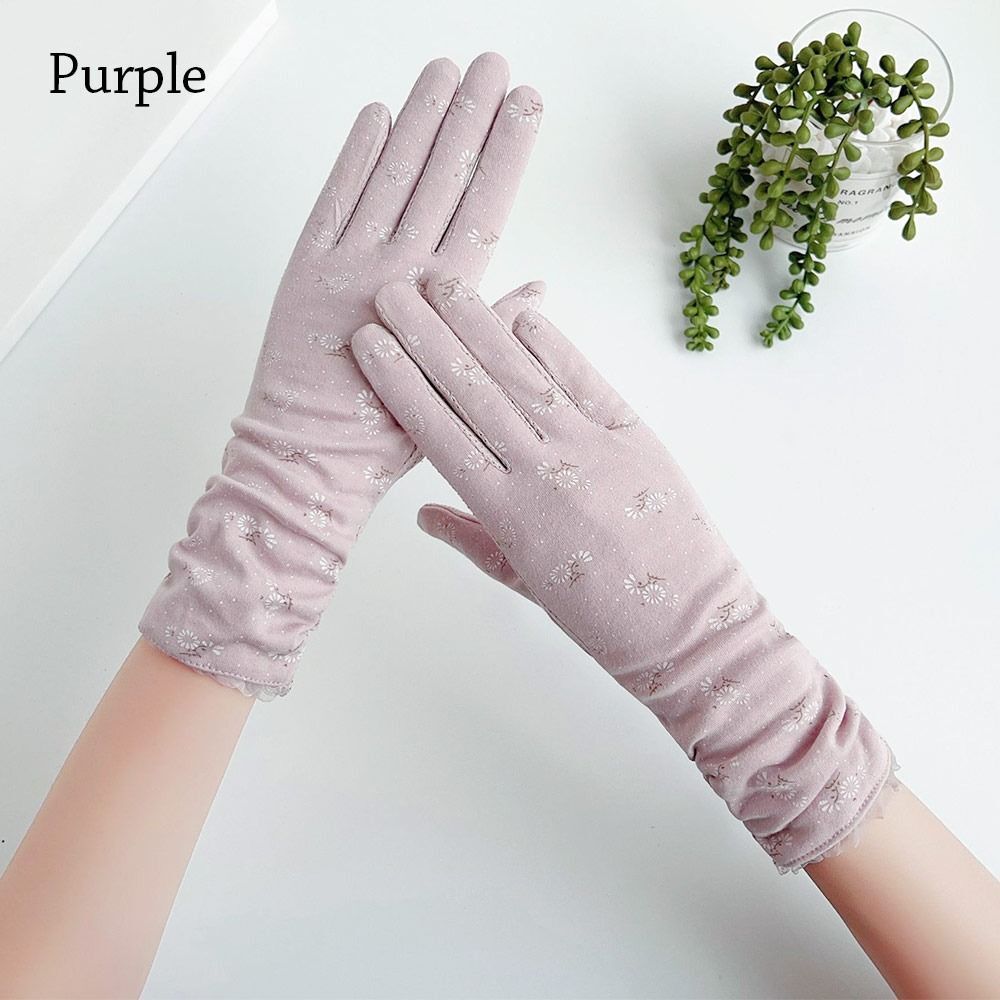 Fashion Anti-UV Sun Protection Summer Gloves Ice Silk Thin Mittens | eBay