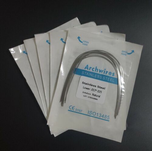 30 Packs Dental Orthodontic Stainless Steel Arch Wires Rectangular ...