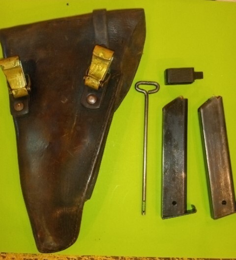 Finnish Lahti L35, Swedish Husqvarna M40 WWII Pistol Leather Holster ...