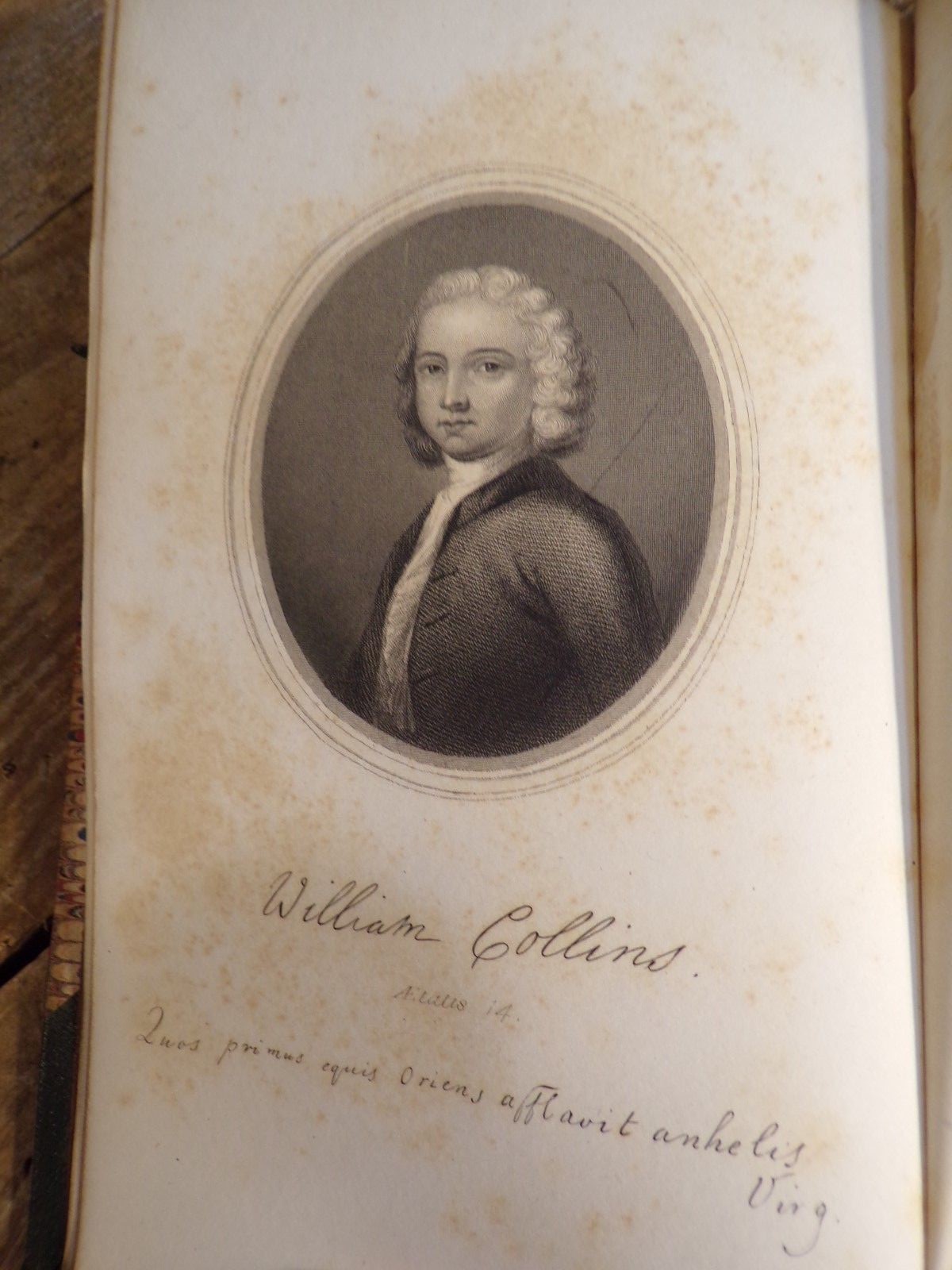 The Poetical Works of William Collins ~ The British Poets ~ 1853 ...