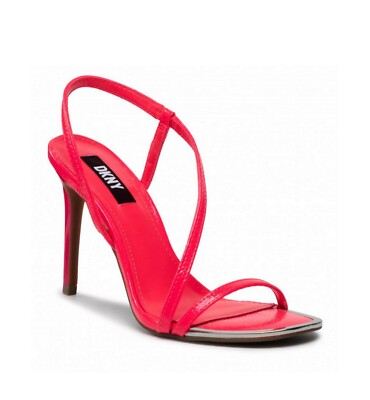 DKNY Fuchsia Pink Neon Danielle High Heel Strappy Stiletto Sandals US 9 ...