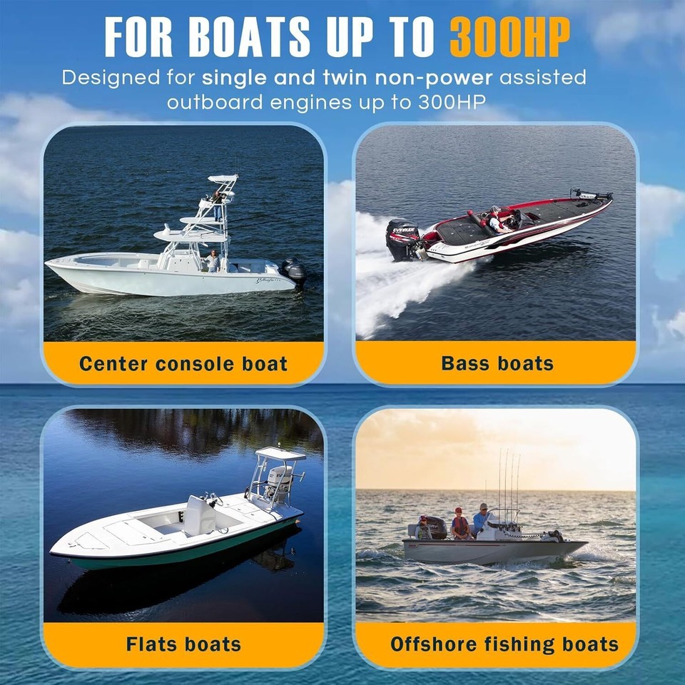 Hydraulic Steering Cylinder For SeaStar HC5345-3 Ram Marine Boat ...