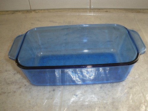 PYREX COBALT BLUE 8" LOAF PAN #213-R | eBay