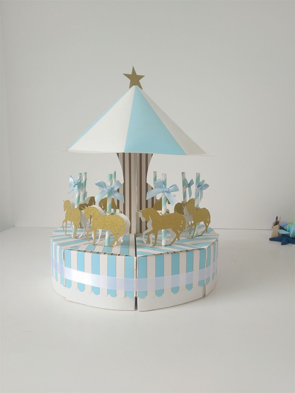 8/12/24/60PCS Carousel Chocolate Candy Gift Boxes Wedding Party Favor ...