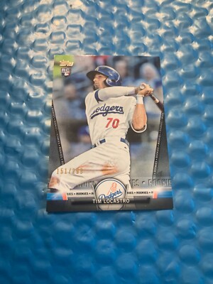 2018 Topps #S-69 Tim Locastro Topps Salute Series 2 S.P. BLACK 151/299 ...