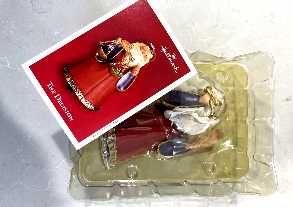 Hallmark Keepsake The Decision Ornament 2003 Santa Claus NIB | eBay