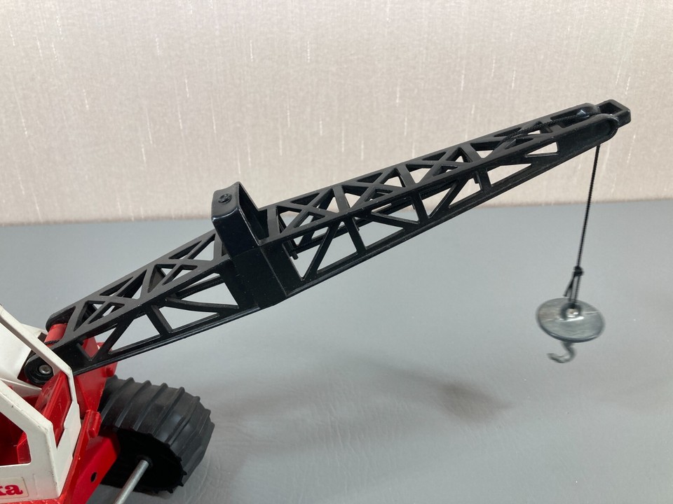 Vintage Tonka Crawler Crane Red & White Pressed Steal | eBay