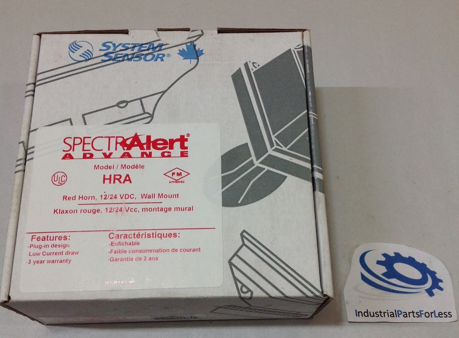 ONE SpectrAlert Advance Red Horn Wall Mount HRA Spectra Alert Wall ...