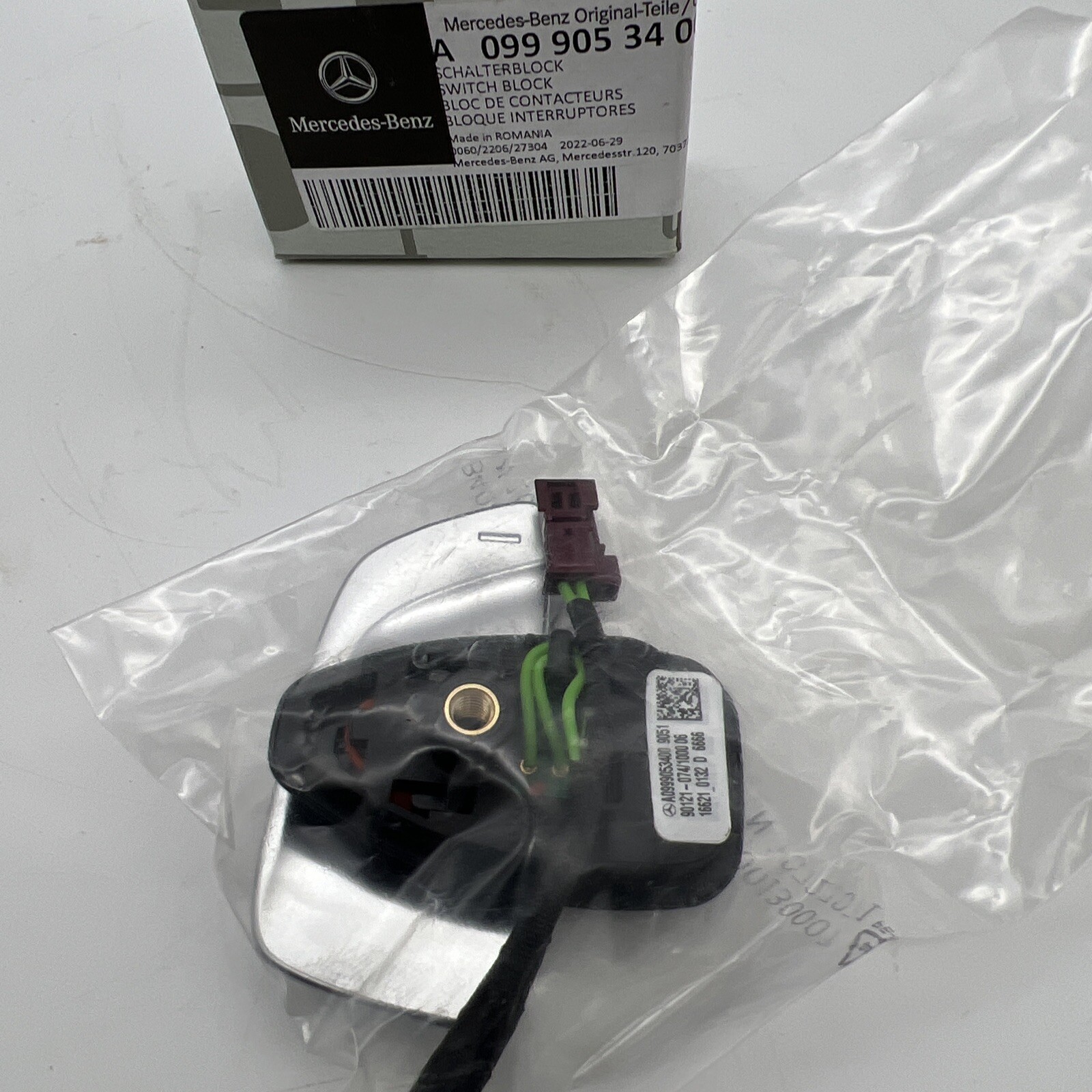 NEW Mercedes Benz Steering Wheel Left Switch Block A09990534009051 | eBay
