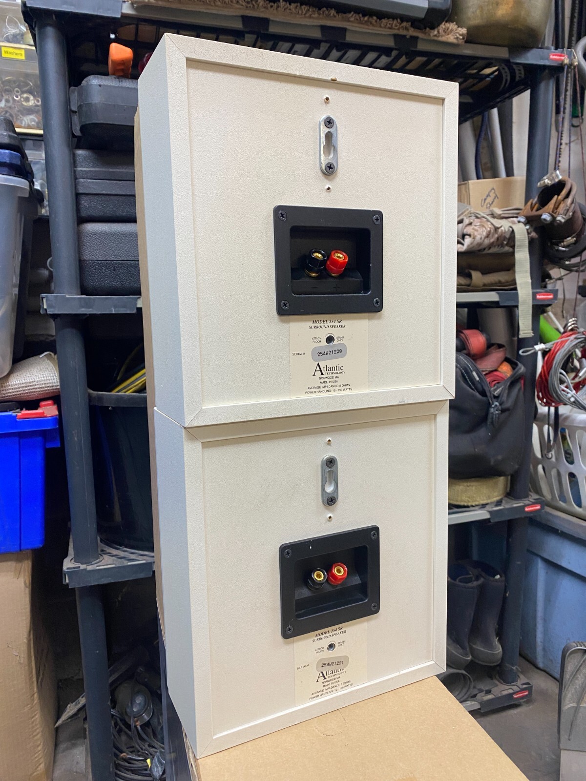 Atlantic Technology Model 254 SR Surround Speakers White | eBay