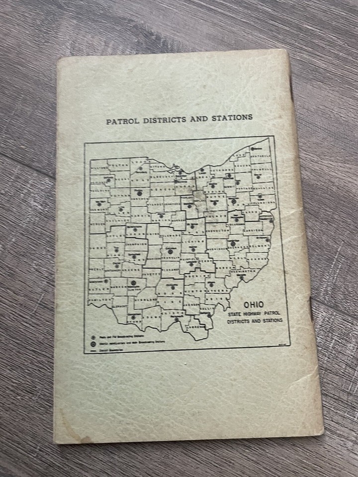 Vintage Ohio Driver's Manual, 1951, Ohio Highway Patrol, pamphlet ...